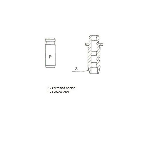 Направляющая втулка клапана для автомобиля, METELLI 01-S2919 (4 шт.)