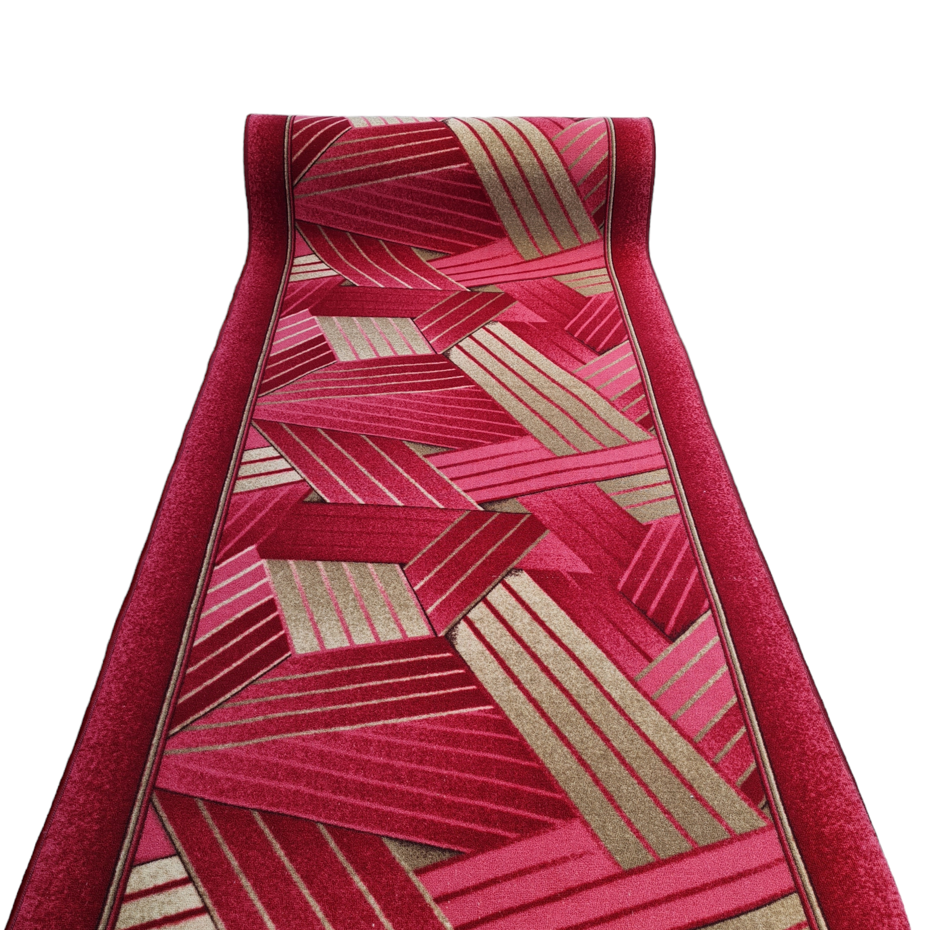 Ковровая дорожка на войлочной основе в красных тонах ширина 120 см длина 180 см