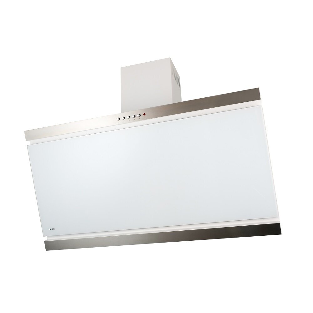 Вытяжка AKPO WK-4 Каstos Eсо, подъемное белое стекло, 448 x 900 x 335 мм, белый