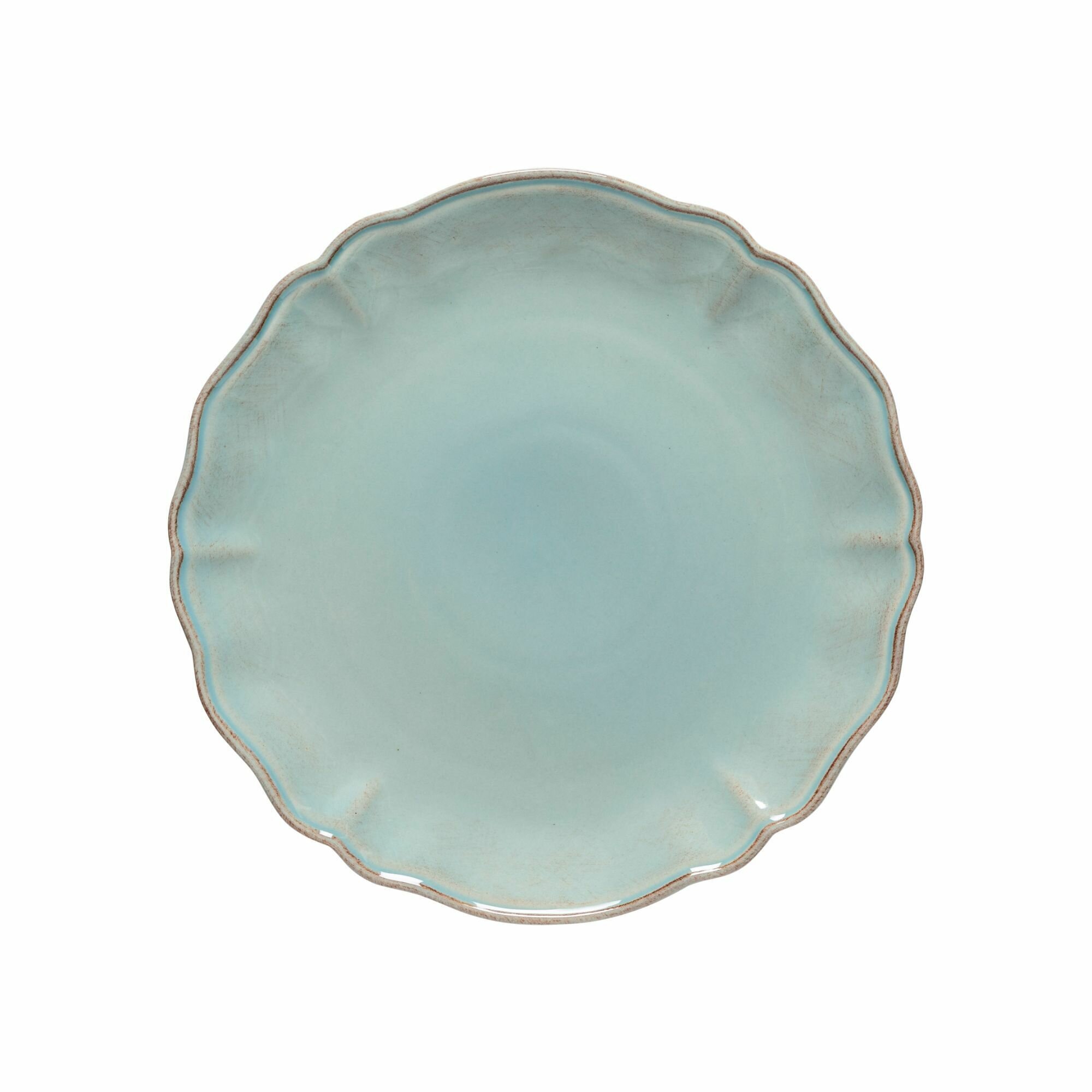 Блюдо сервировочное керамическое круглое COSTA NOVA Alentejo, 29,8 см, голубое