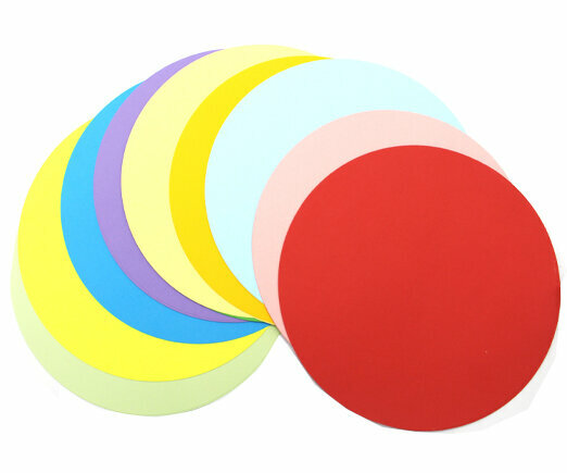 Бумага для эскизов 30л. 10 цв. JY-13 Круглая 230гр/м, 250х250мм, гладкая, в пакете