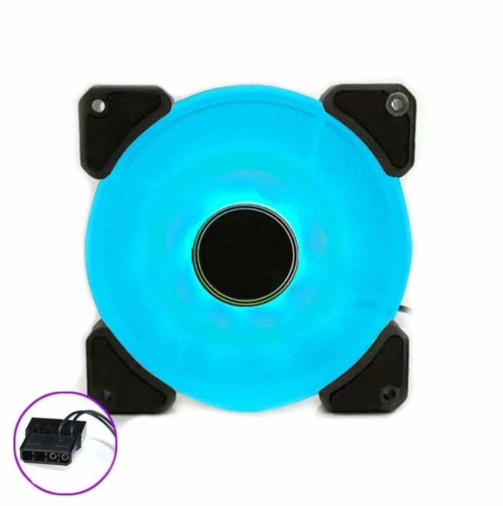 Вентилятор для ПК, 120мм, с подсветкой, RGB, для корпуса, Molex