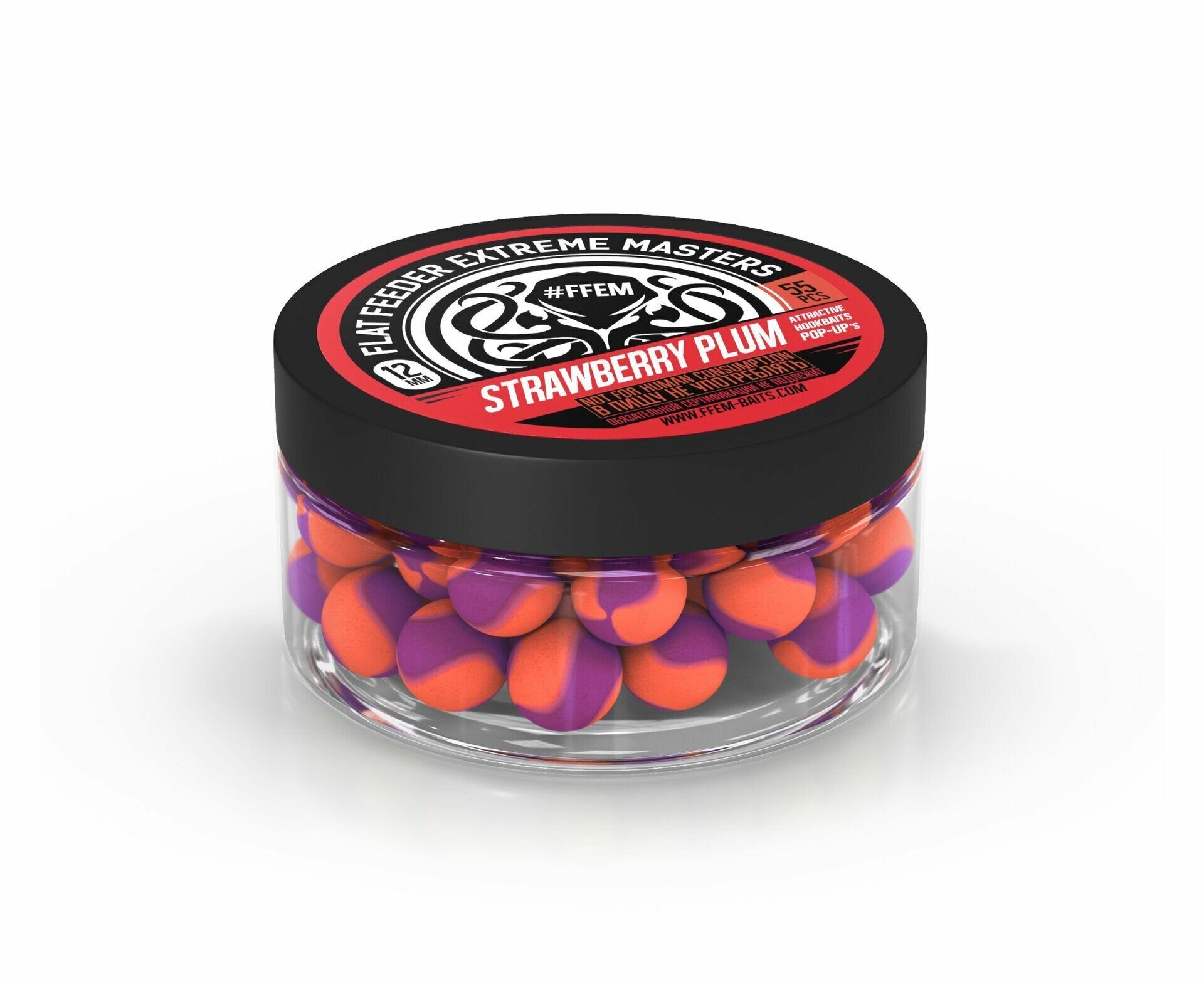 Бойлы плавающие FFEM Pop-Up Strawberry Plum 12mm