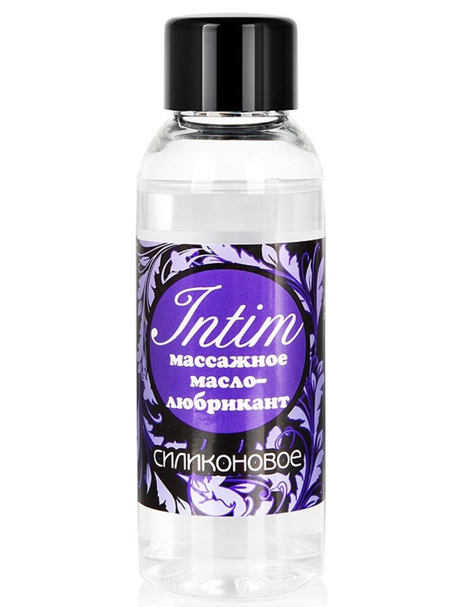 "INTIM 2 в 1" силиконовый лубрикант + масло для эротического массажа, 50 мл.