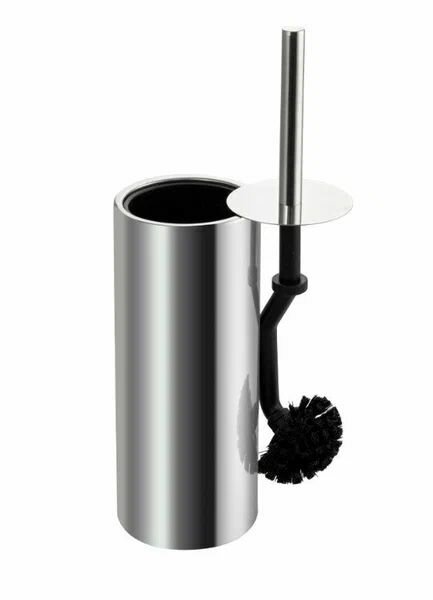 Ёрш для унитаза, круглый, с изогнутым ёршиком, из нерж. стали 1007 санакс