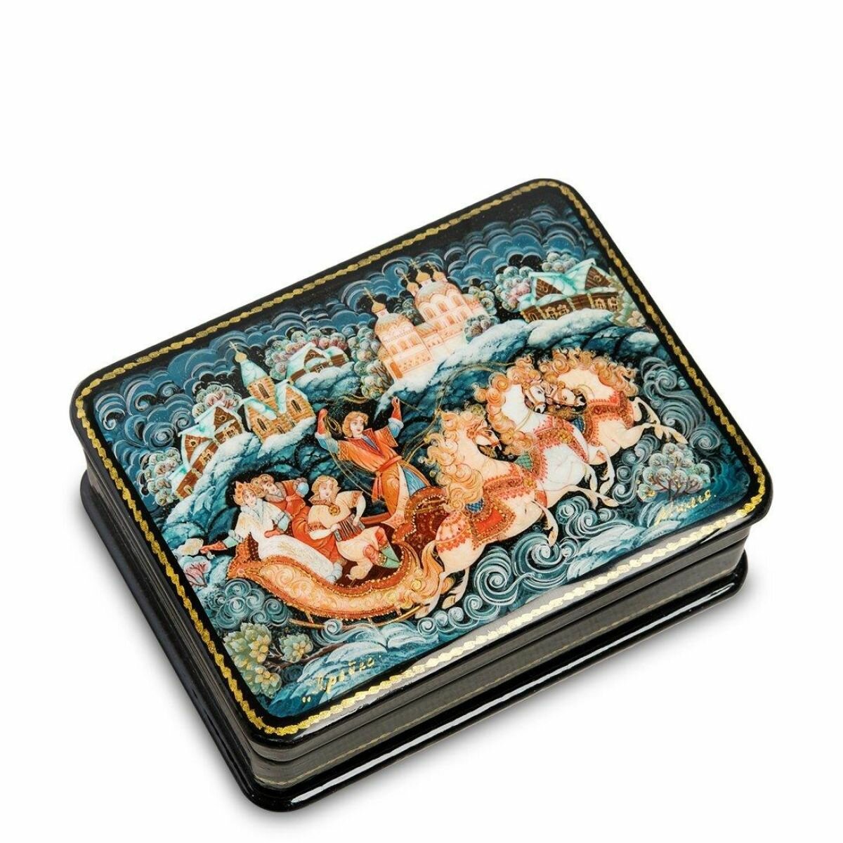 Шкатулка в технике декупаж Тройка (10х8х3,5) A2153470