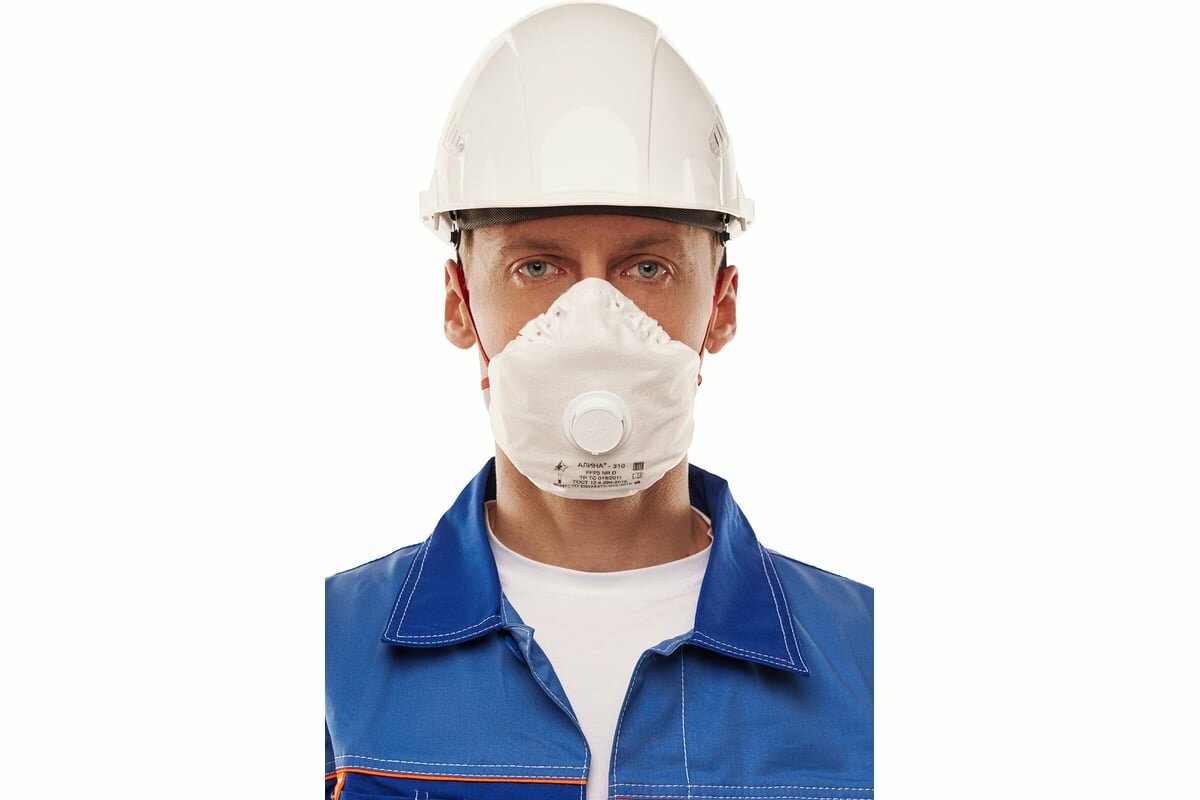 Респиратор АЛИНА-310 20486 - защитная маска лица с фильтром для промышленной работы