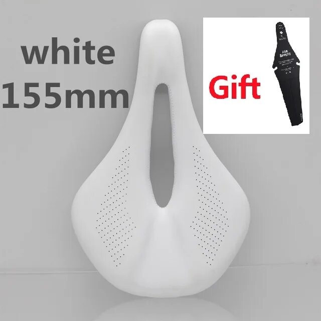Карбоновое седло для велосипеда Белый, White 240 x 155mm