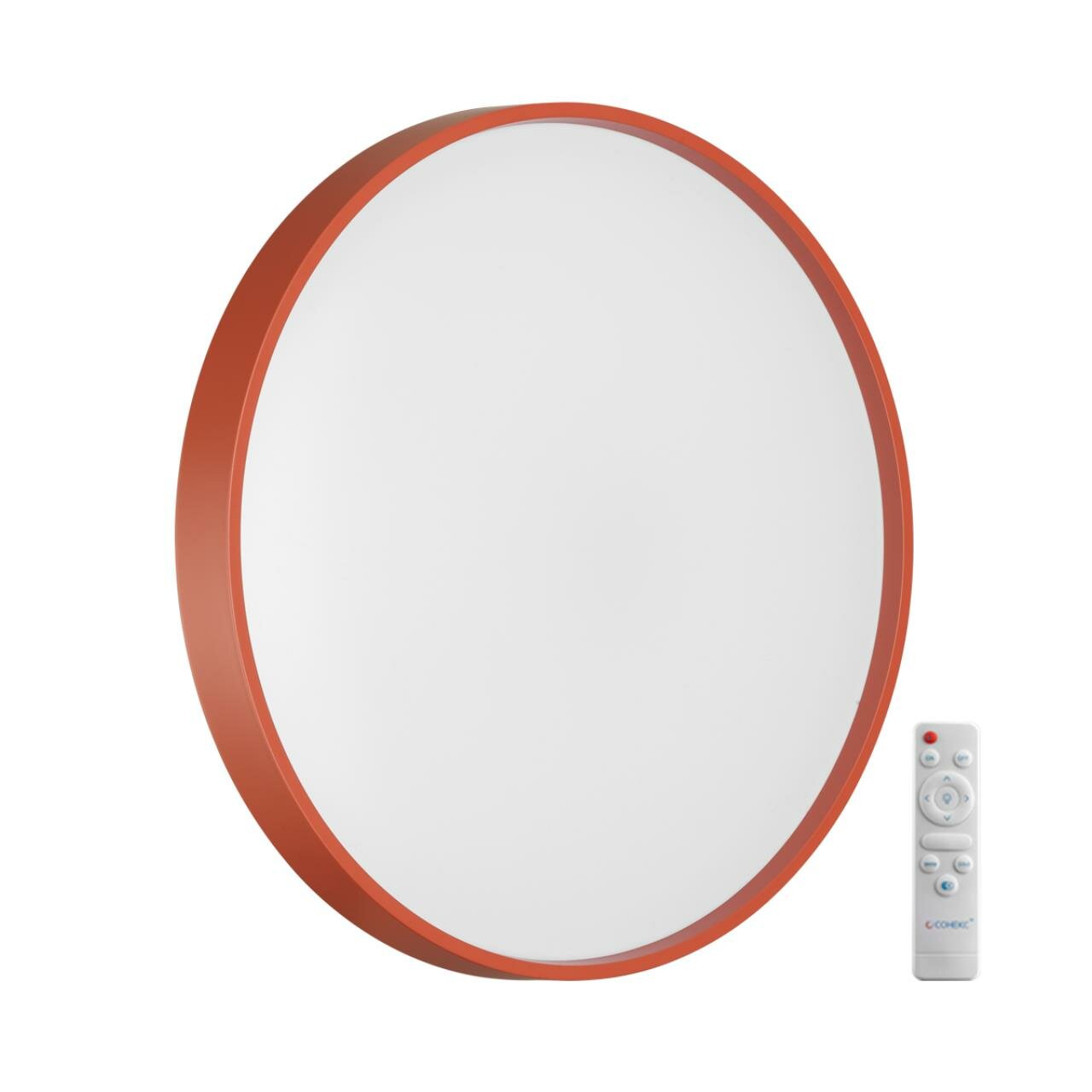 7744/DL COLOR SN 127 Светильник светодиодный потолочный пластик/белый/красный LED 48Вт D380 IP43 пульт ДУ MAVIC Sonex