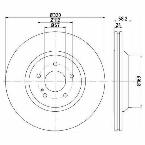 Тормозной диск задний Textar 92160705 для Mercedes S-CLASS C216, W221, SL R230