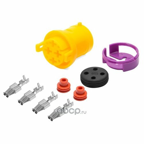 Разъем AX-653-4S (813972929) 4-х контактный датчика перепускного клапана кондиционера VAG Cargen AX6534S