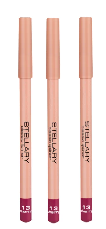 Карандаш для губ Stellary Lipliner, тон 13 Cherry, 1,35 г 3 шт