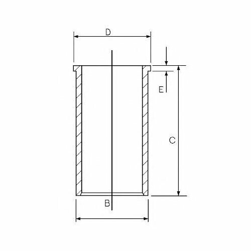 Гильза цилиндра, GOETZE 14-028360-00 (1 шт.)