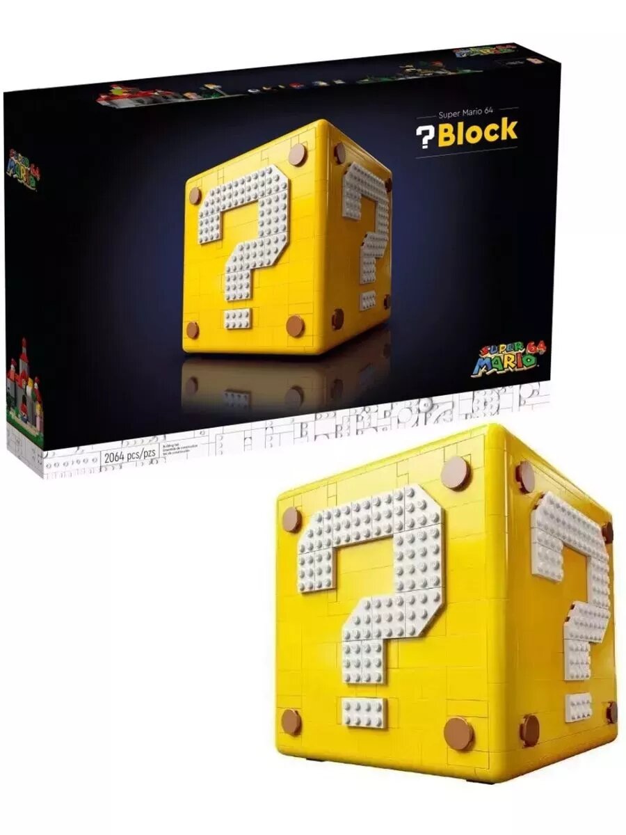 Конструктор Марио Блок "Знак вопроса" 2064 детали