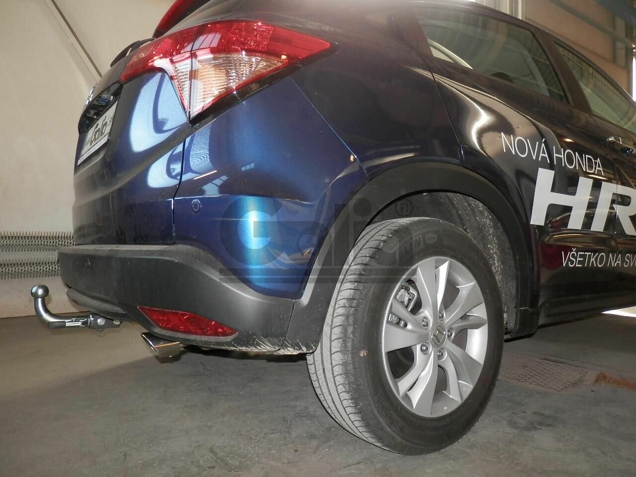 Оцинкованный фаркоп на Honda HR-V 2014-2021 (без электрики), Galia H097C