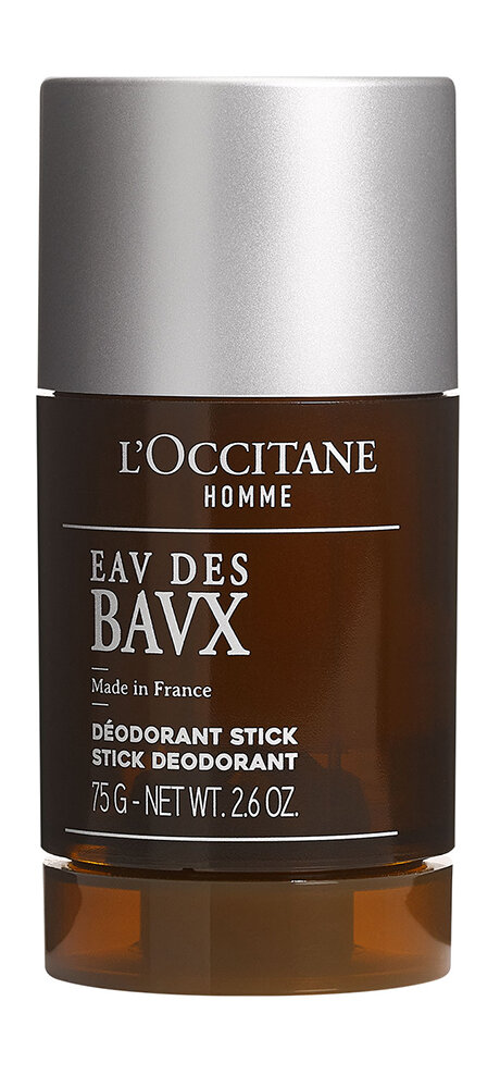 Дезодорант-стик с древесным и пряным ароматом - L'Occitane Homme Eau des Baux Deodorant, 75 гр.