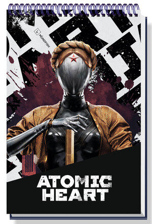 _Блокноты(Origami) ТворчБлокнот_А5 Atomic Heart Близняшка (со стикерами) (на спирали) (08532)
