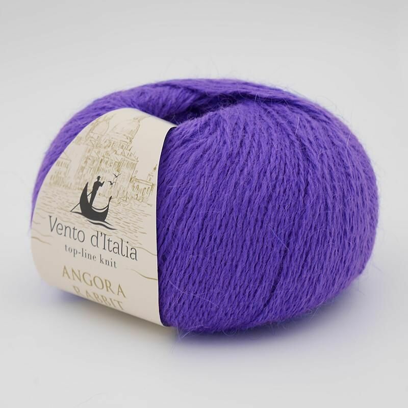 Пряжа Vento d'Italia Angora Rabbit 20 (5 мотков по 50г/350м) фиолетовый