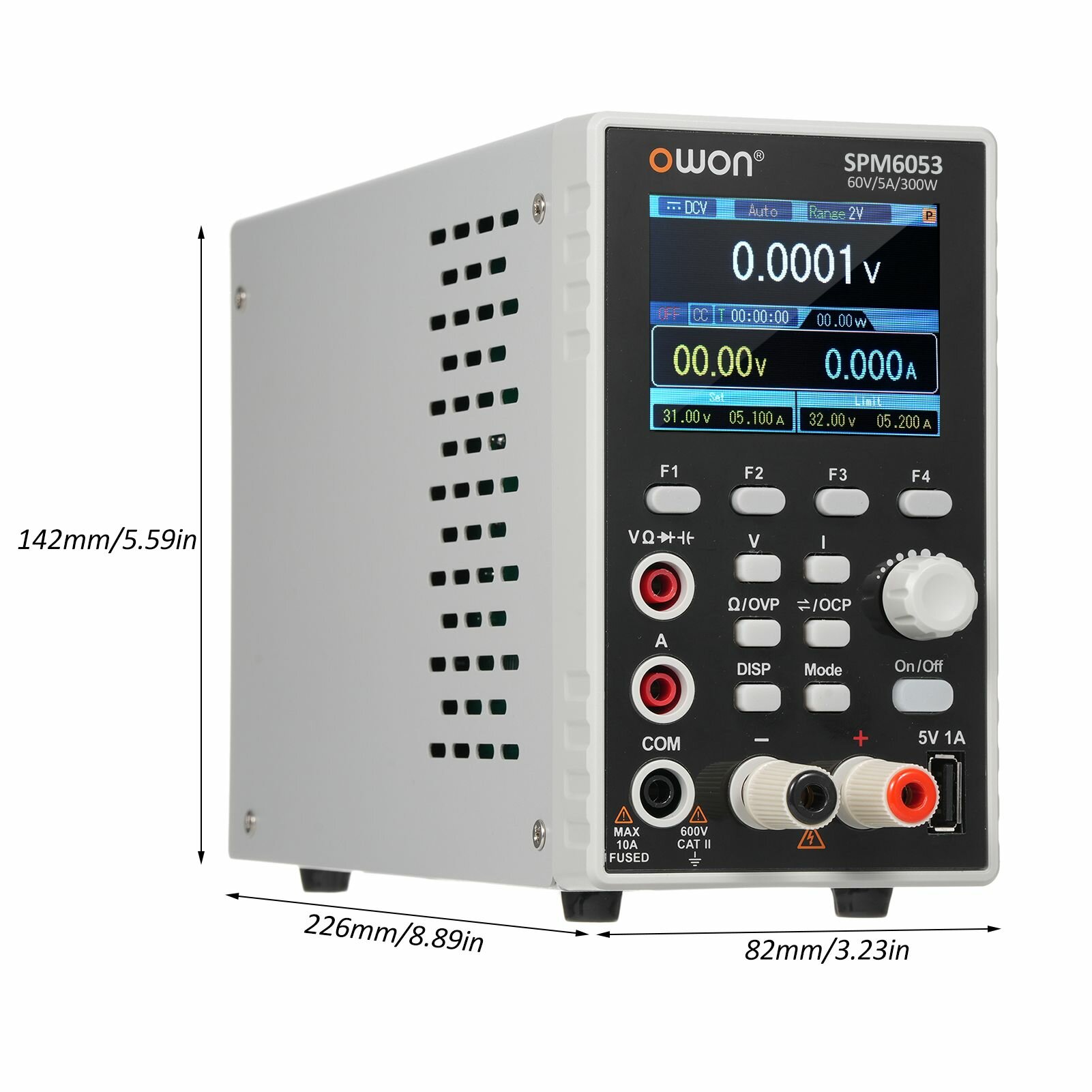 Источник питания OWON SPM6053: 300 Вт, 0 30 В, 0 10 А, ЖК дисплей.