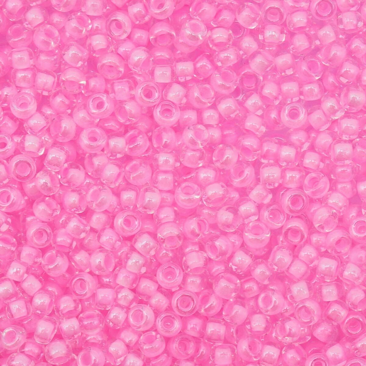 Бисер Preciosa 10/0 (2,3 мм), прозрачный с цветным центром, 50 г, цвет № 38123