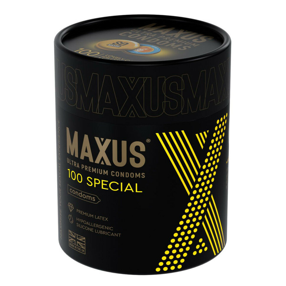 Текстурированные презервативы в кейсе MAXUS So Much Sex - 100 шт.