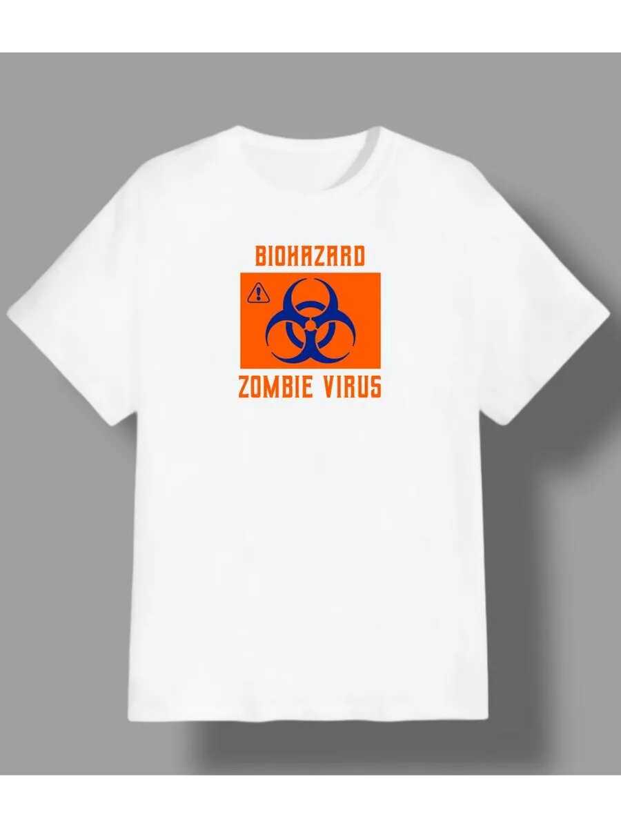 Футболка biohazard zombie