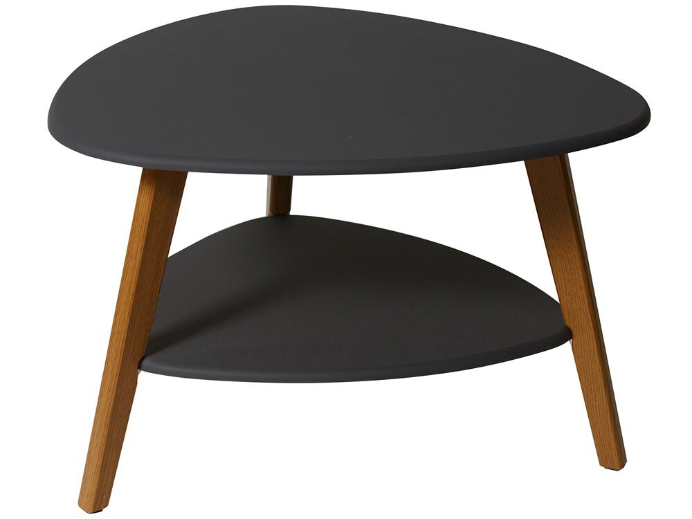 Мебелик Стол журнальный Бруклин графит/дуб светлый Графит, дуб светлый