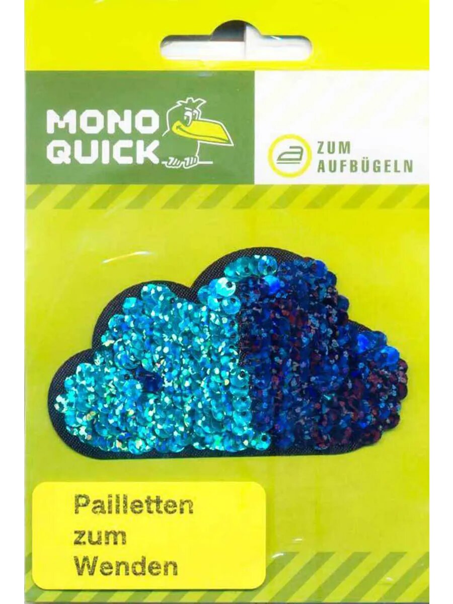 Термоаппликация Облако с двухсторонними пайетками