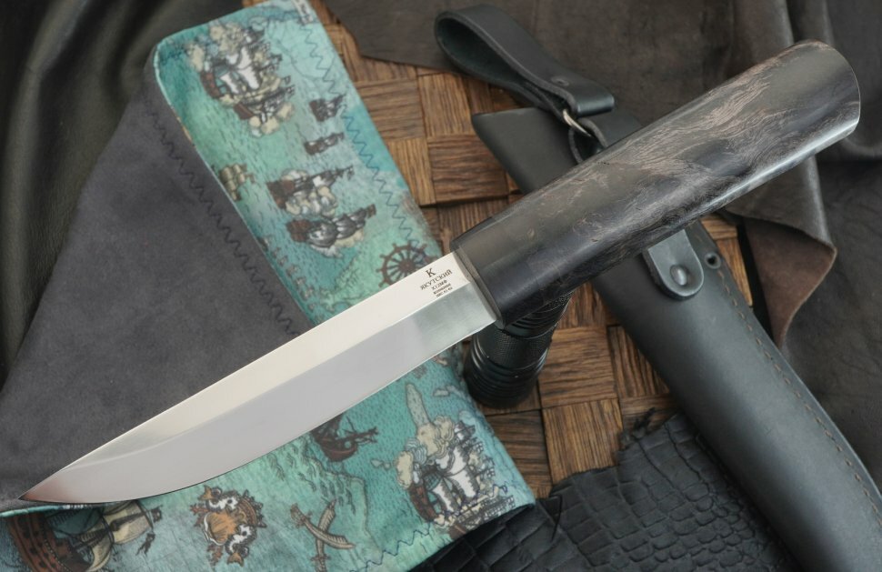 Ножевая Мастерская Кашулина нож Северный, сталь Х12МФ, рукоять карельская береза