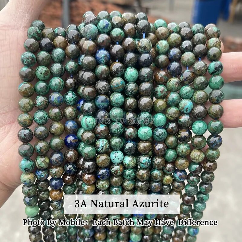 Бусины из азурита хризоколлы 6 8 10 мм 8mm approx 47pcs