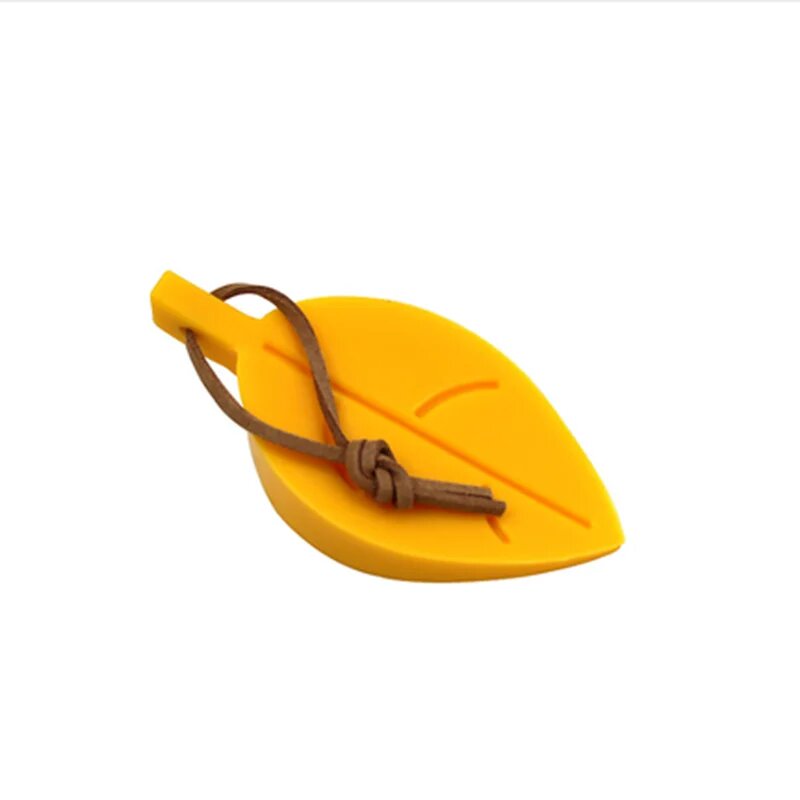 Детские дверные ограничители-листья из силикона Желтый