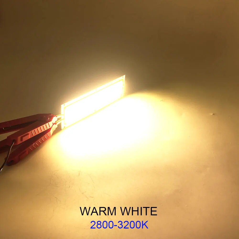 Светодиодная лента COB 120x36 мм, 10 Вт, 12 В, Warm White
