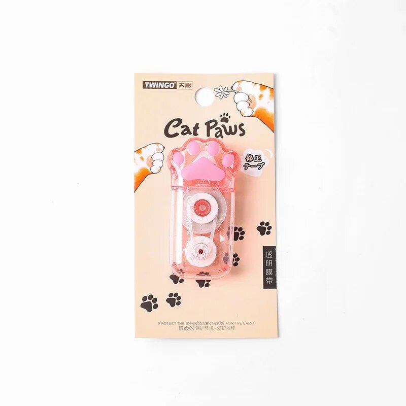 Корректирующая лента "Cat Paws", Pink, 5 мм * 6 м