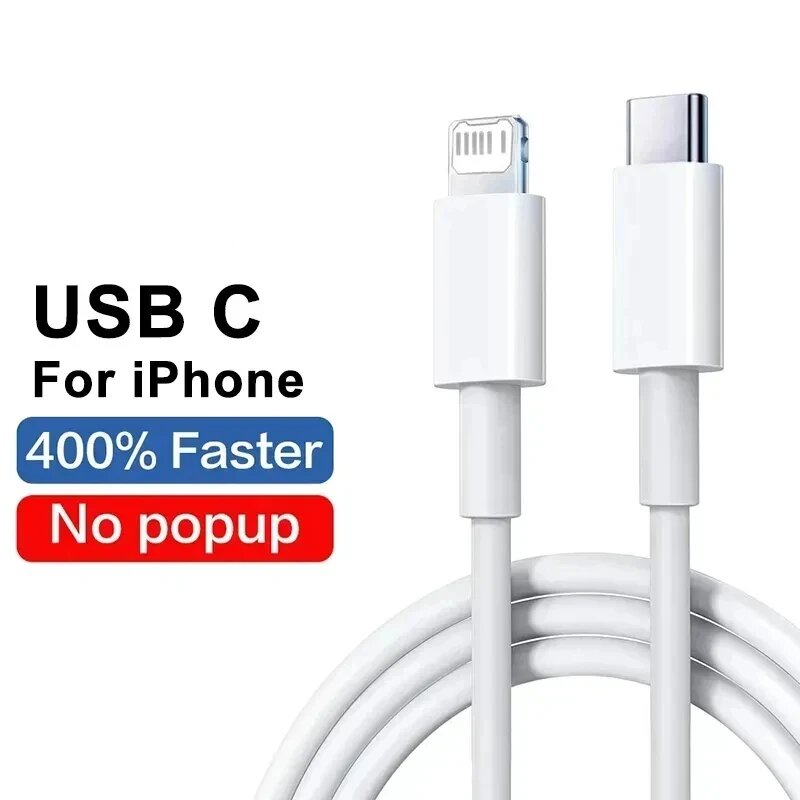 Оригинальное Быстрое Зарядное Устройство PD 30W USB C Для iPhone 13, 12, 11, 14 Pro Max, 7, 8 Plus, Mini, XS