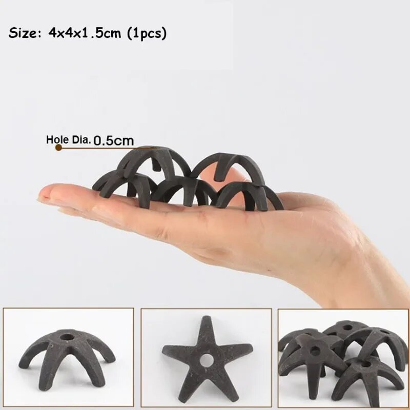 Черное керамическое укрытие для аквариума Starfish 1pcs