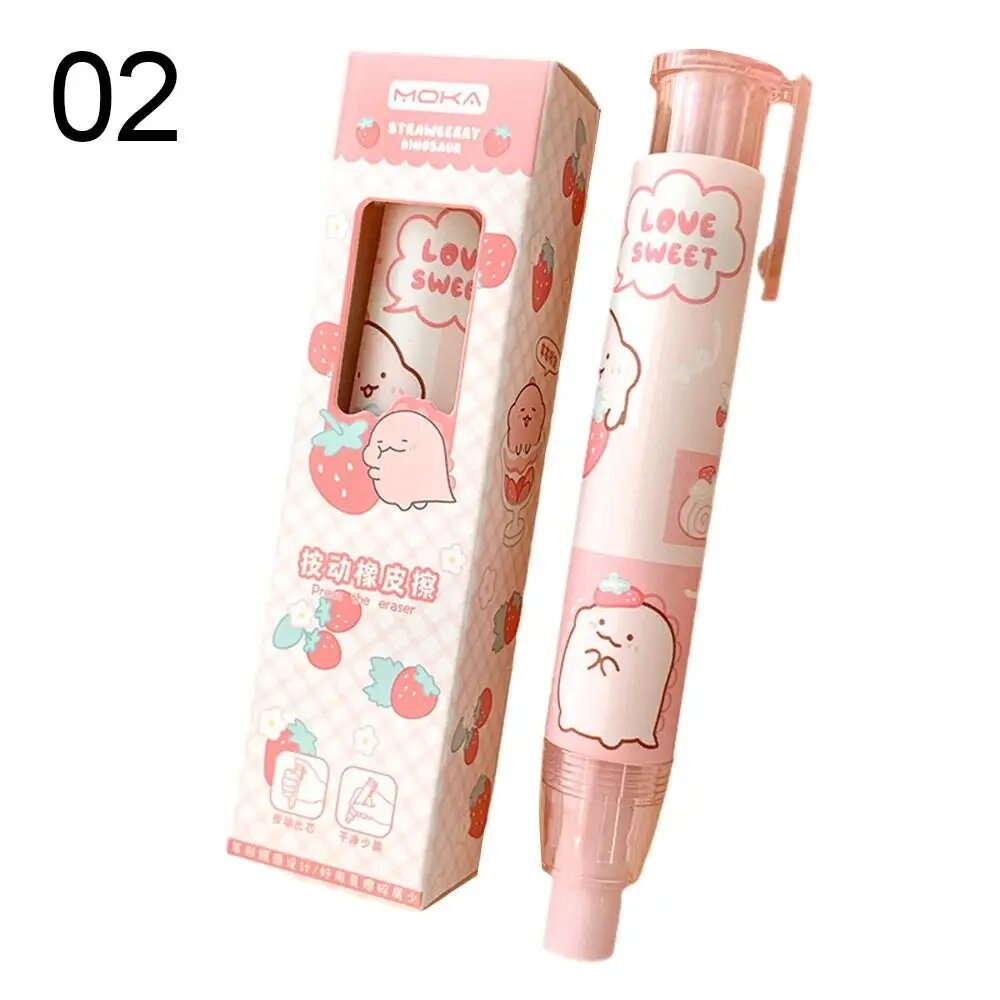 Ручка шариковая Moka Strawberry, розовый, 02