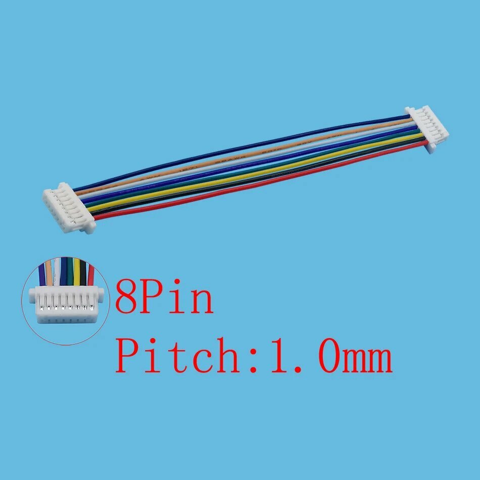 ALLiSHOP JST SH 1.0mm разъем для кабеля 10Pcs, 8 Pin