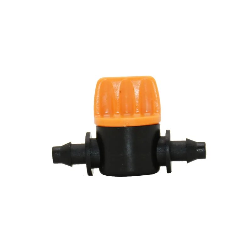 Мини-клапан для садового орошения, 1/4 дюйма, от 4/7 до 6 мм, регулирующий клапан подачи воды с зазубринами для шланга 4/7 мм, фитинги для орошения, 8 шт.