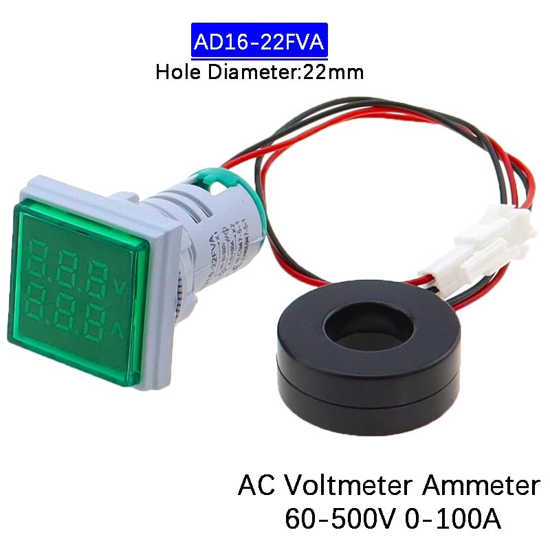 KEOLEA Цифровой вольтметр амперметр Green