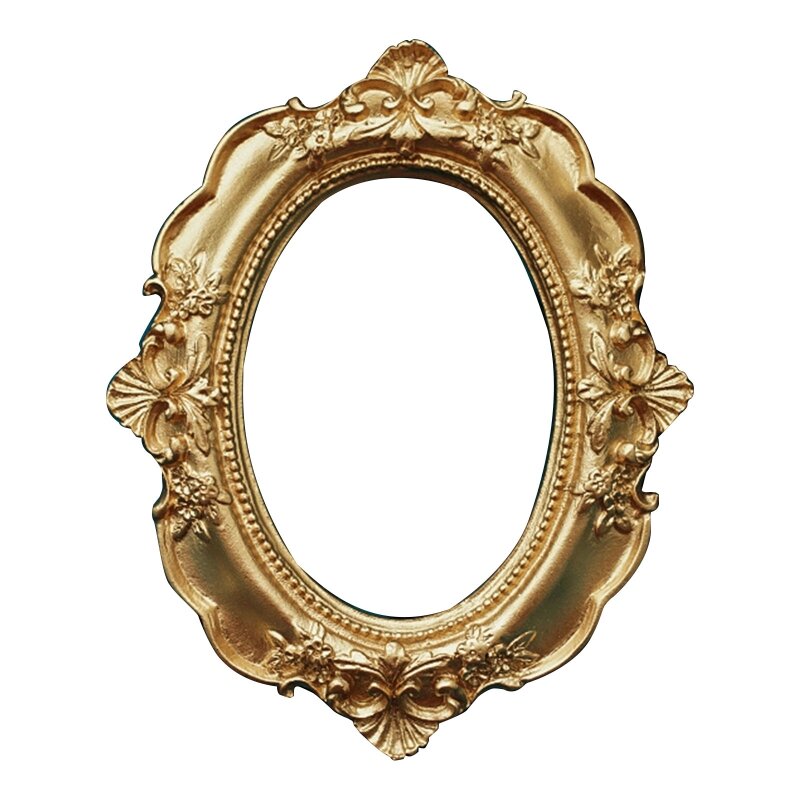 Golden Retro Photo Frame Nail Art Jewelry Decoration Display Frames