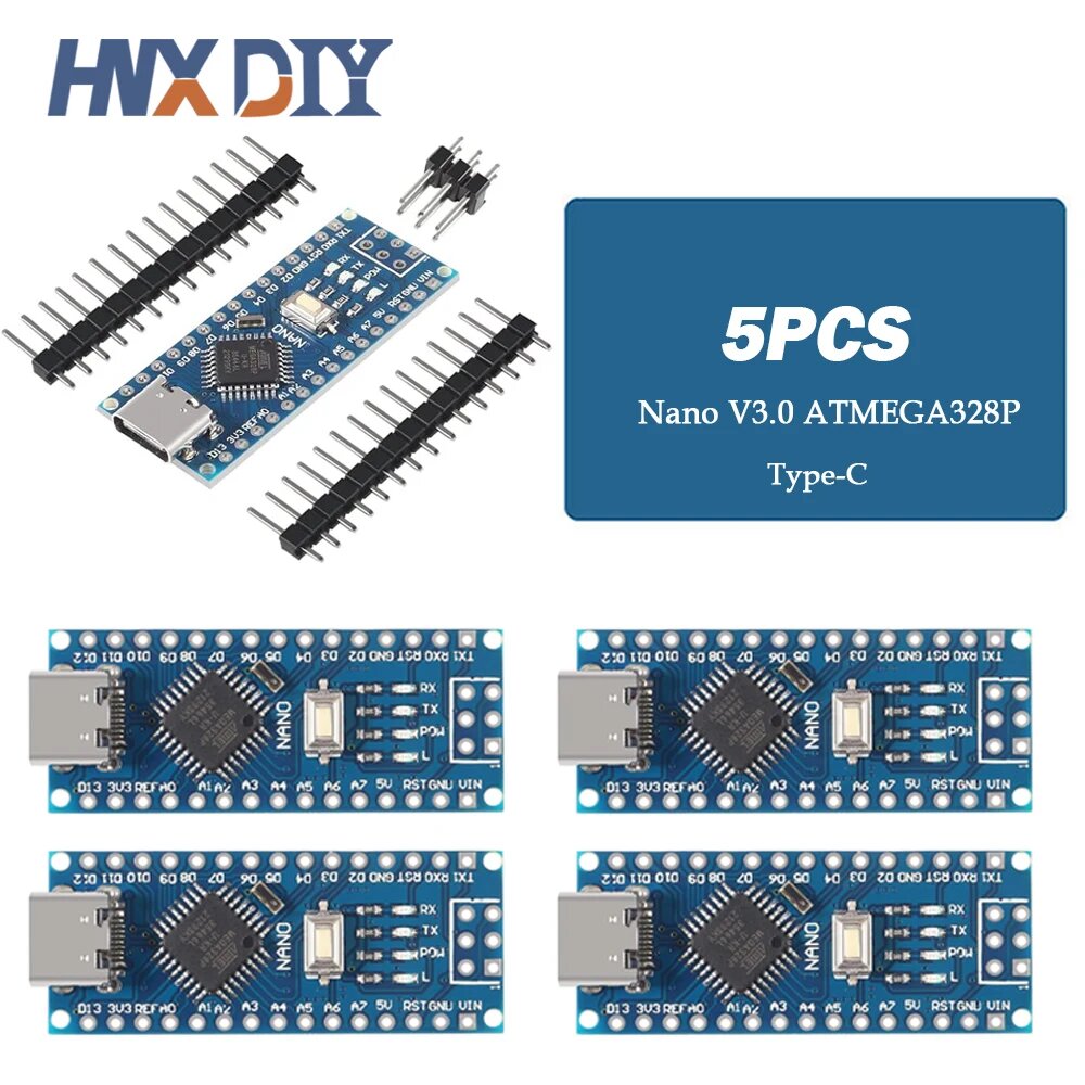 Mini / Type-C / Micro USB Nano 3.0 с загрузчиком, совместимым нано-контроллером для arduino CH340, USB-драйвер 16 МГц, ATMEGA328P