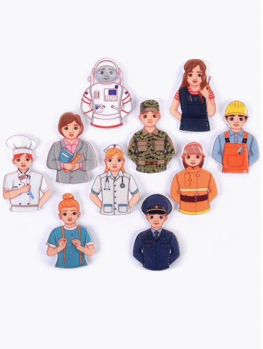 Пальчиковый театр LipLip Профессии, фетр, 10 дет. LIP1387