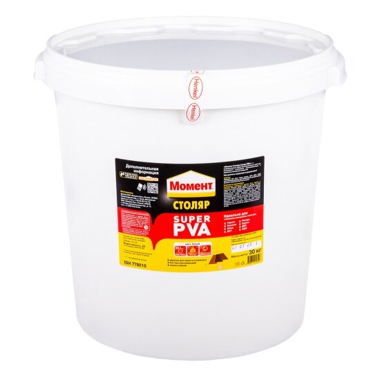 Клей ПВА Момент Столяр Super PVA, 30 кг