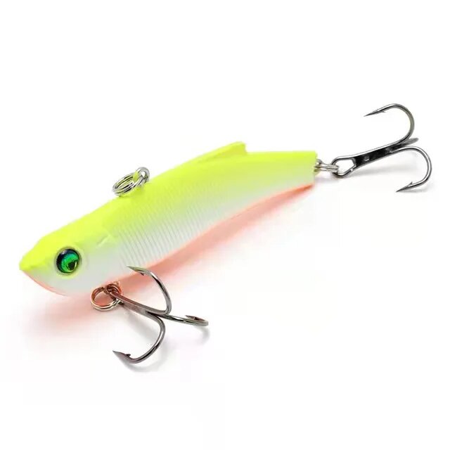 Fuheno 1 шт. 7,5 см 18 г Рыболовная приманка VIB Искусственные приманки 3D глаза Джигги Форель Жесткие приманки Воблер Pesca Crank Lures Swimbait