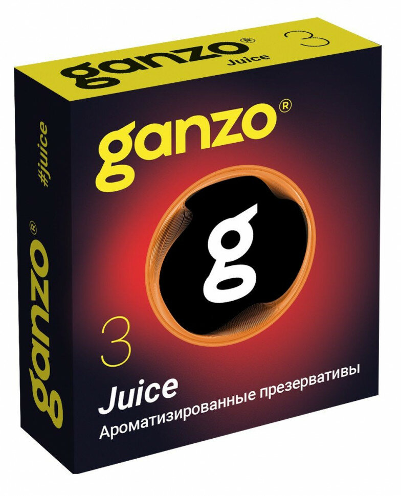 Ароматизированные презервативы Ganzo Juice - 3 шт. (цвет не указан)