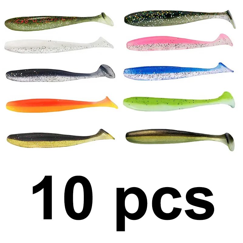 FACIFA Силиконовая приманка Shad Wobbler 1 комплект 7cm 2.2g, 10pcs all