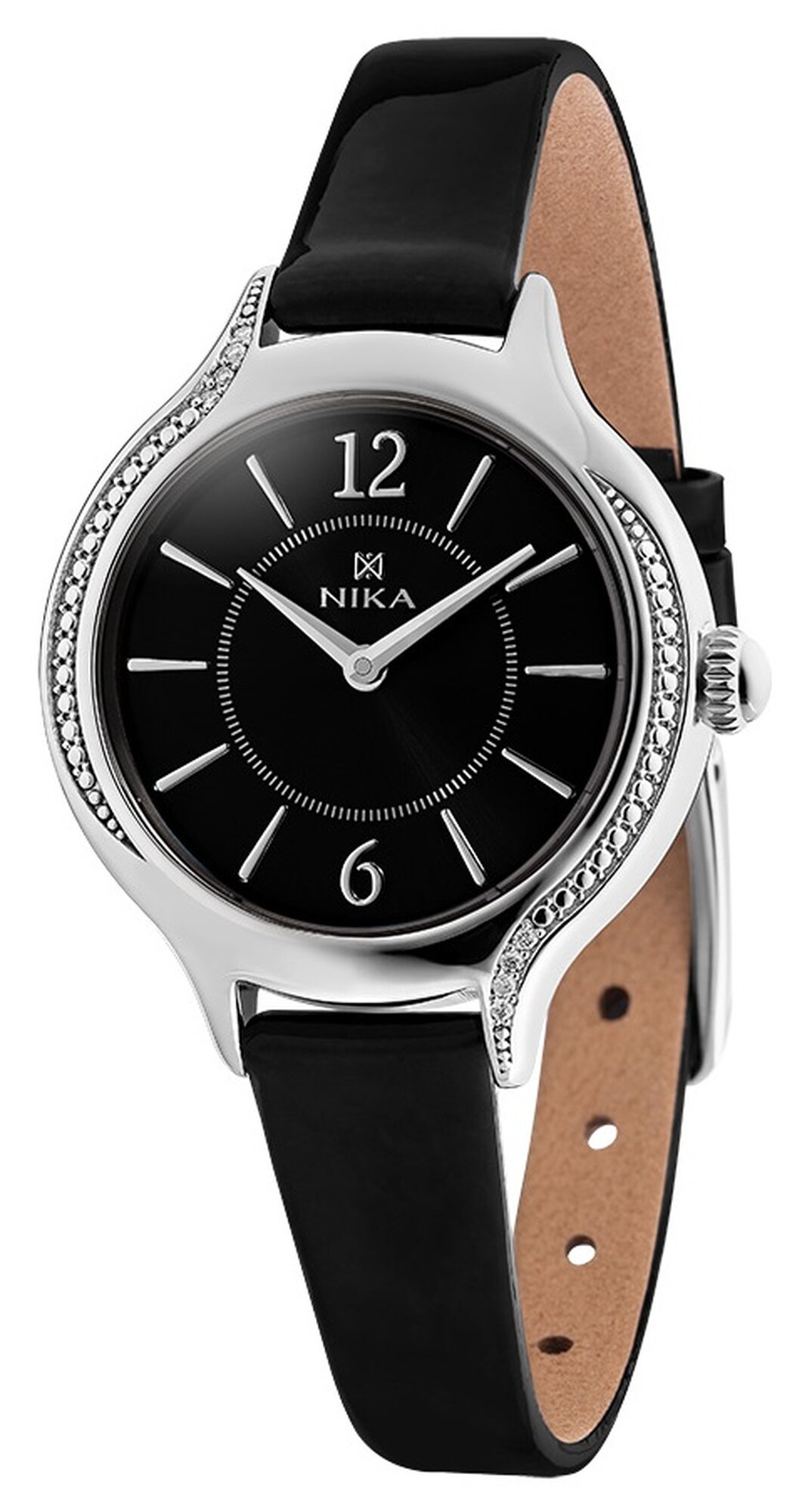 Наручные часы, серебро, бриллиант