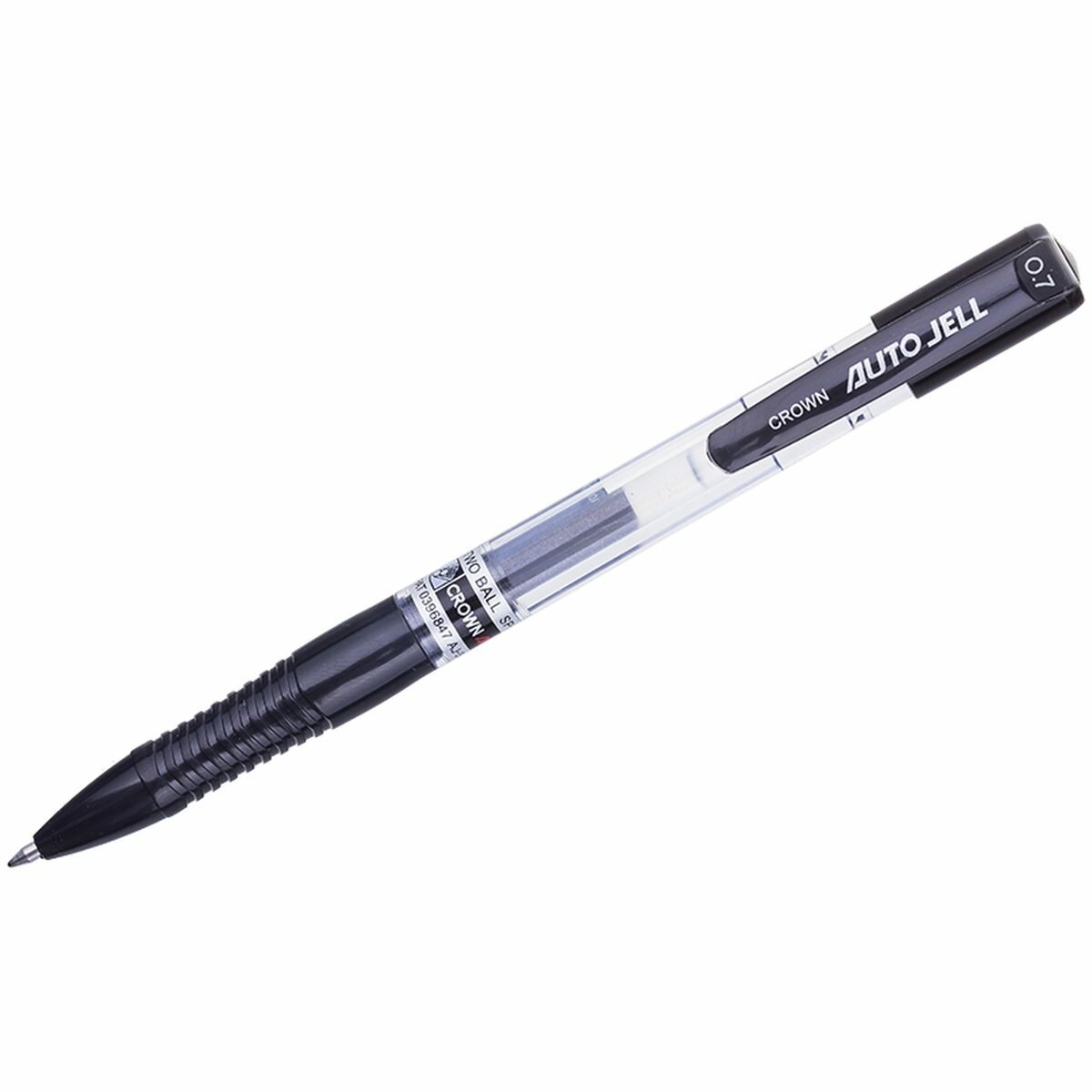 Ручка гелевая автоматическая Crown Auto Jell (0.5мм, черная) (AJ-3000N), 12шт.