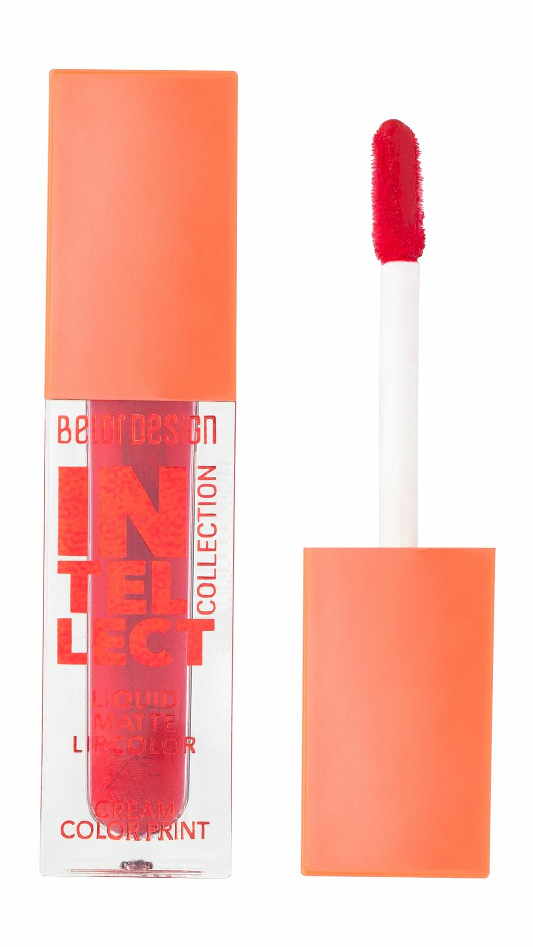 BELOR DESIGN Стойкий матовый блеск для губ Intellect, 5,1 гр, 9 Красный