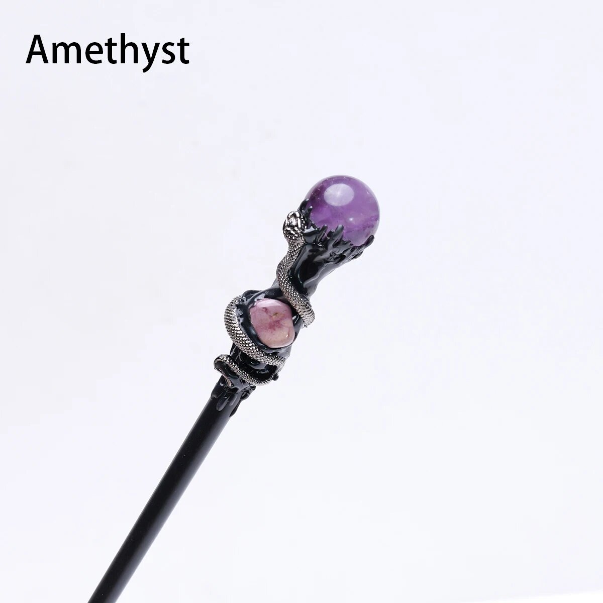 Скипетр из камня Runyangshi Фиолетовый, amethyst